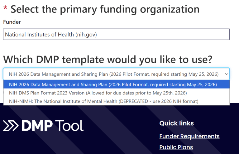 Updated NIH Data Management and Sharing Plan Now Available in the DMP ...